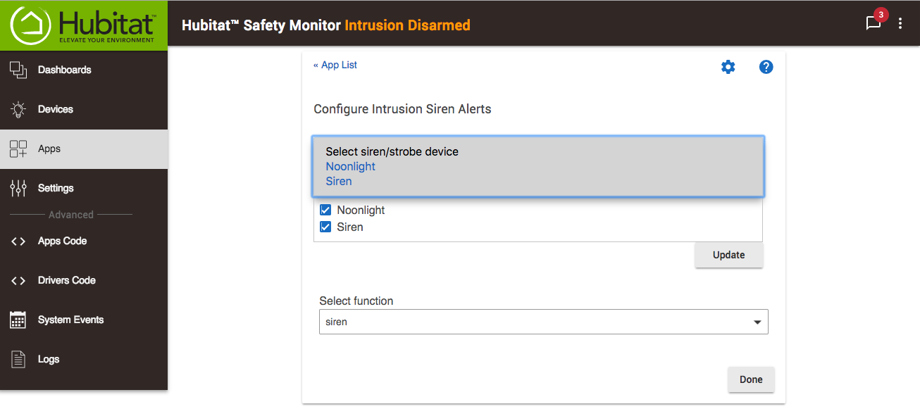 Set up Hubitat Safety Monitor with Noonlight